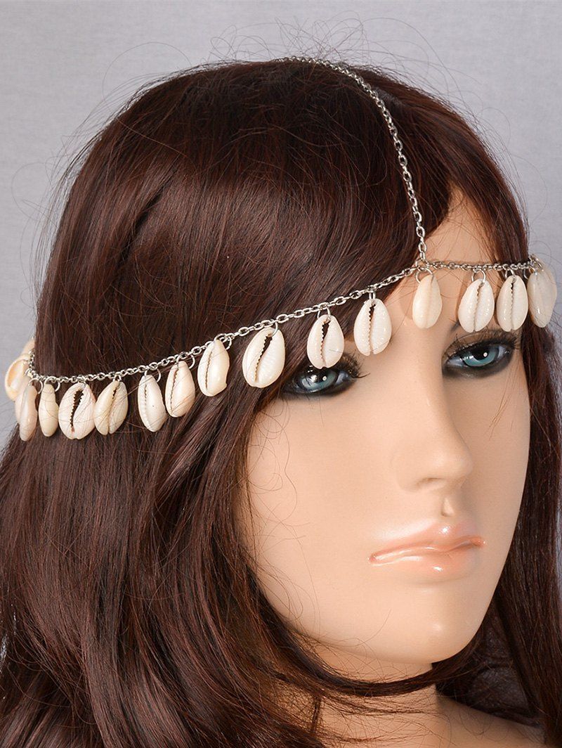 [40% OFF] Bohemian Style Shells Forehead Chain | Rosegal