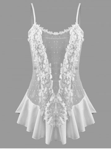 Sexy Plus Size Lingerie - Cami Babydoll, Mesh And Sheer Cheap With Free ...