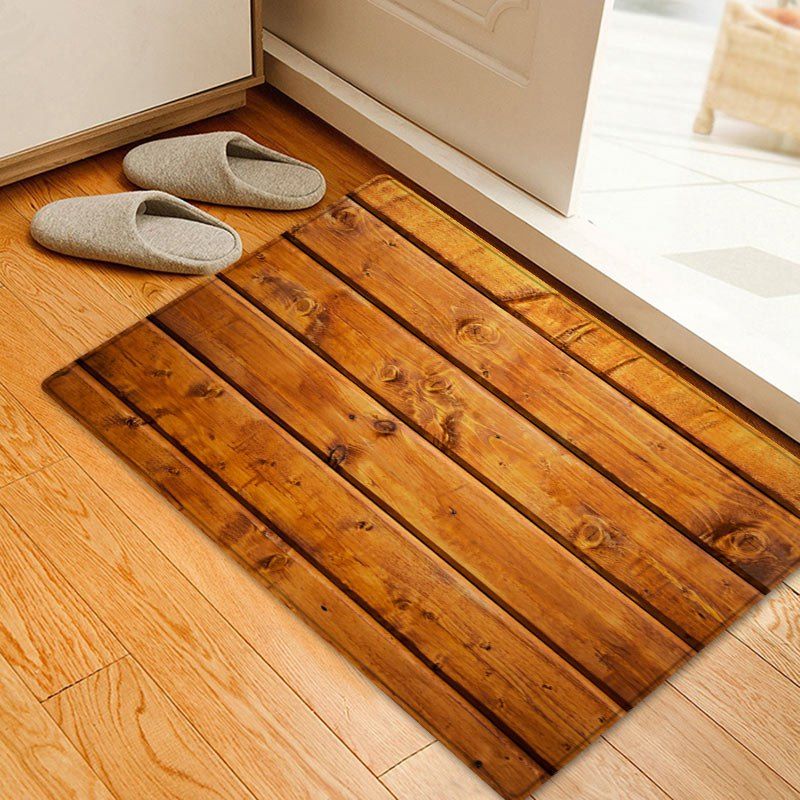 54 Off Antique Wood Flooring Pattern Water Absorption Area Rug Rosegal