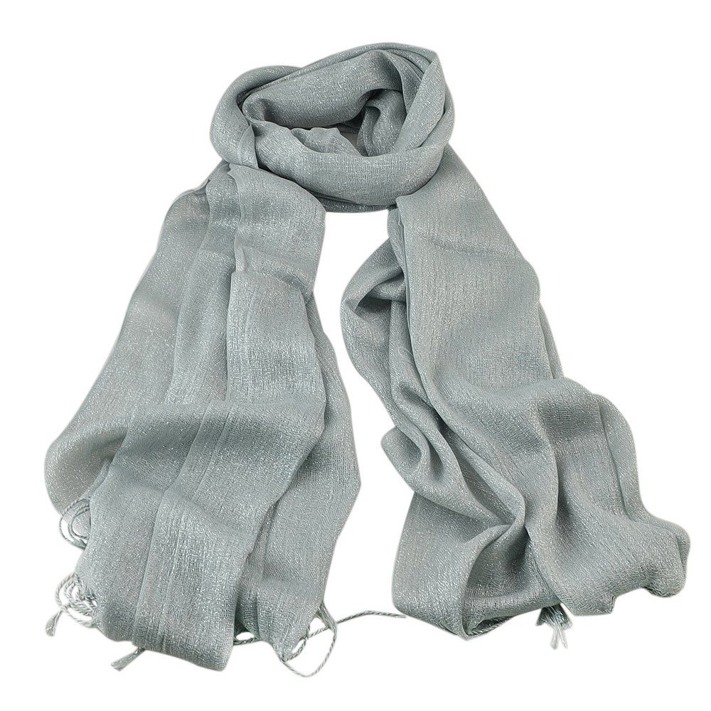 37 Off Fashion Tassels Gold Thread Cotton Scarf For Women Rosegal