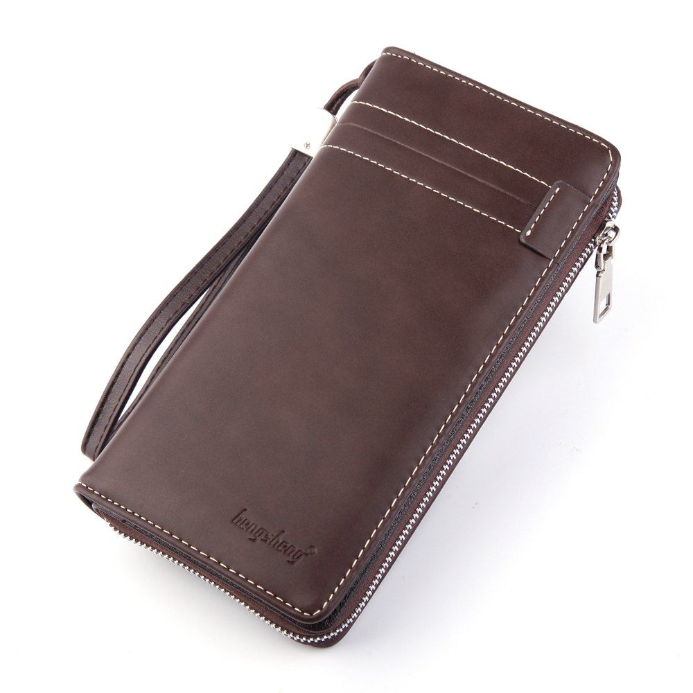 [36% OFF] HENG SHENG Men's Fashion Simple Multi-Card Long Wallet 0311 ...
